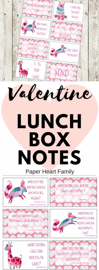 Valentine Lunch Box Notes for Kids To Show Love!