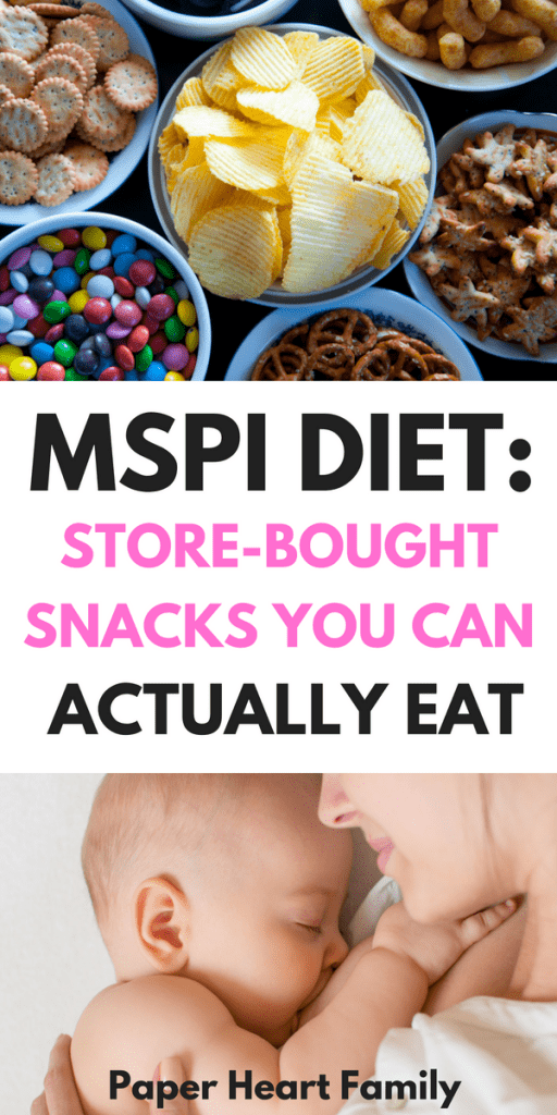 MSPI Diet Food List: Snacks | Paper Heart Family