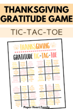 Thanksgiving Tic-Tac-Toe Gratitude Activity For Kids