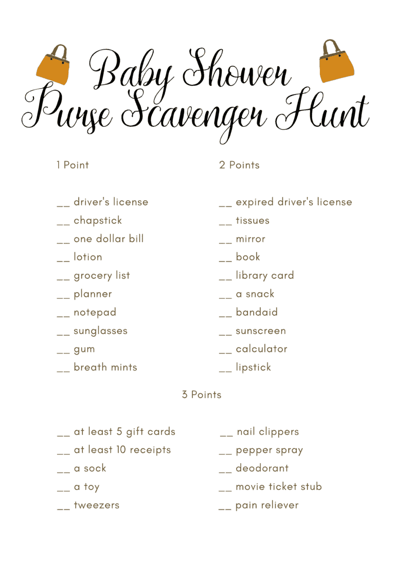 5 Baby Shower Scavenger Hunts Guests Will Love