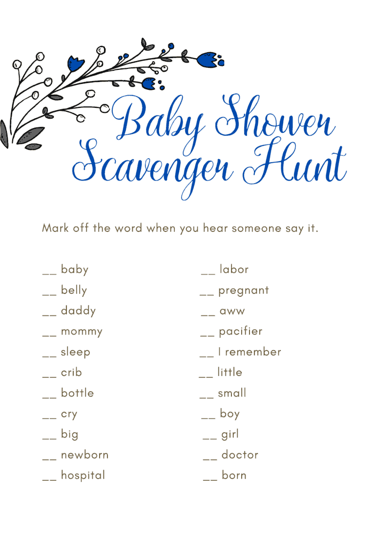 5 Baby Shower Scavenger Hunts Guests Will Love