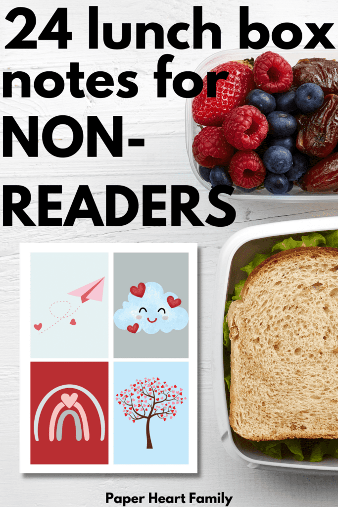 24 Lunch Box Notes For Non Readers 24 Lunch Box Notes For Non Readers