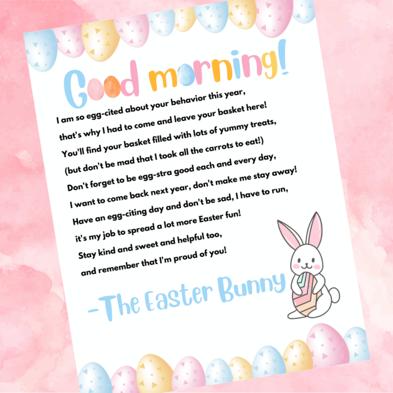 4 Free Printable Easter Bunny Letters