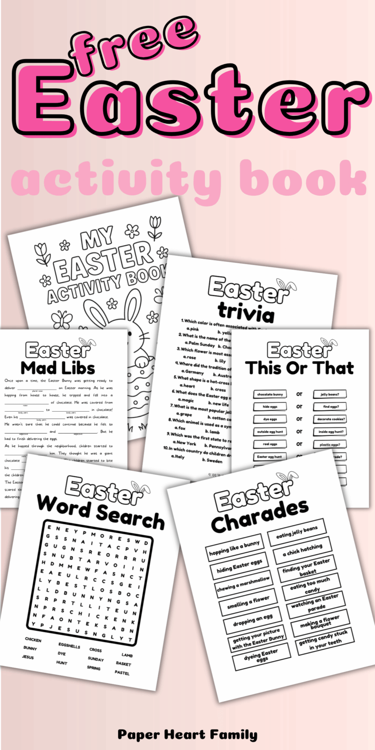 20 Fun, Free Printable Easter Activities For Kids