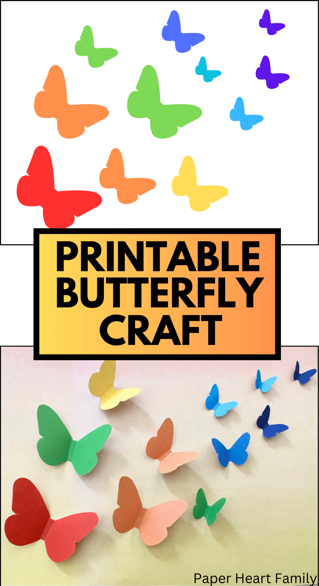 3 Free Printable Butterfly Craft Templates For Kids
