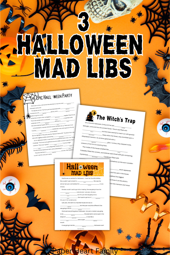 3 Spooky Halloween Mad Libs Printables For Kids