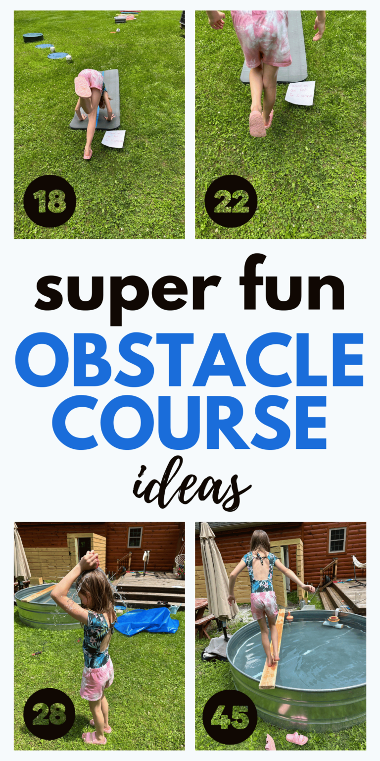 45 Easy Obstacle Course Ideas (Indoor and Outdoor!)