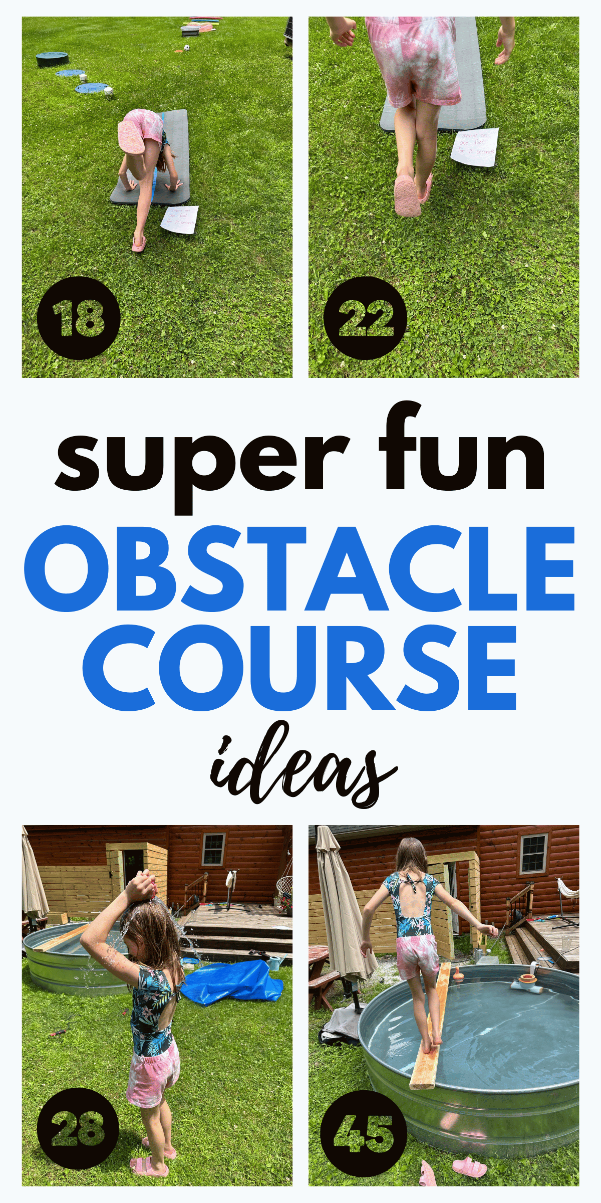 45 Easy Obstacle Course Ideas (Indoor and Outdoor!)