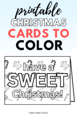 7 Festive Printable Christmas Cards To Color For Kids