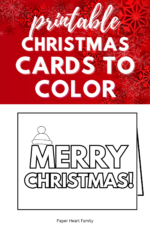 7 Festive Printable Christmas Cards To Color For Kids