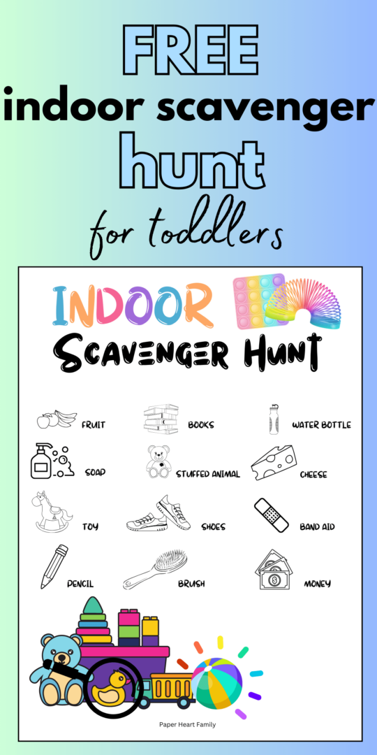 7 Toddler Scavenger Hunt Printables For At Home