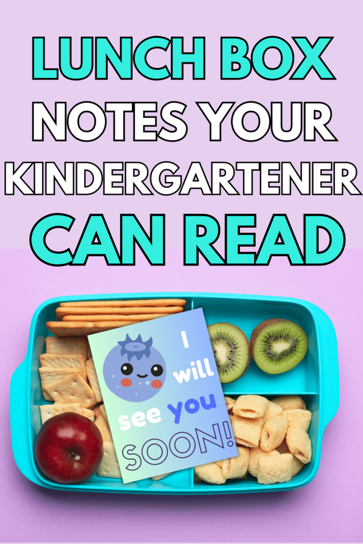 CUTEST Printable Lunch Box Notes For Kindergarteners