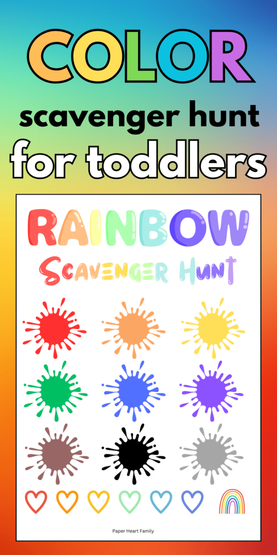 7 Toddler Scavenger Hunt Printables For At Home