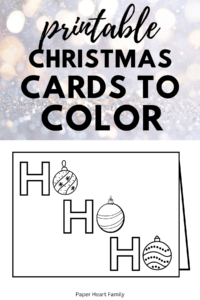 7 Festive Printable Christmas Cards To Color For Kids