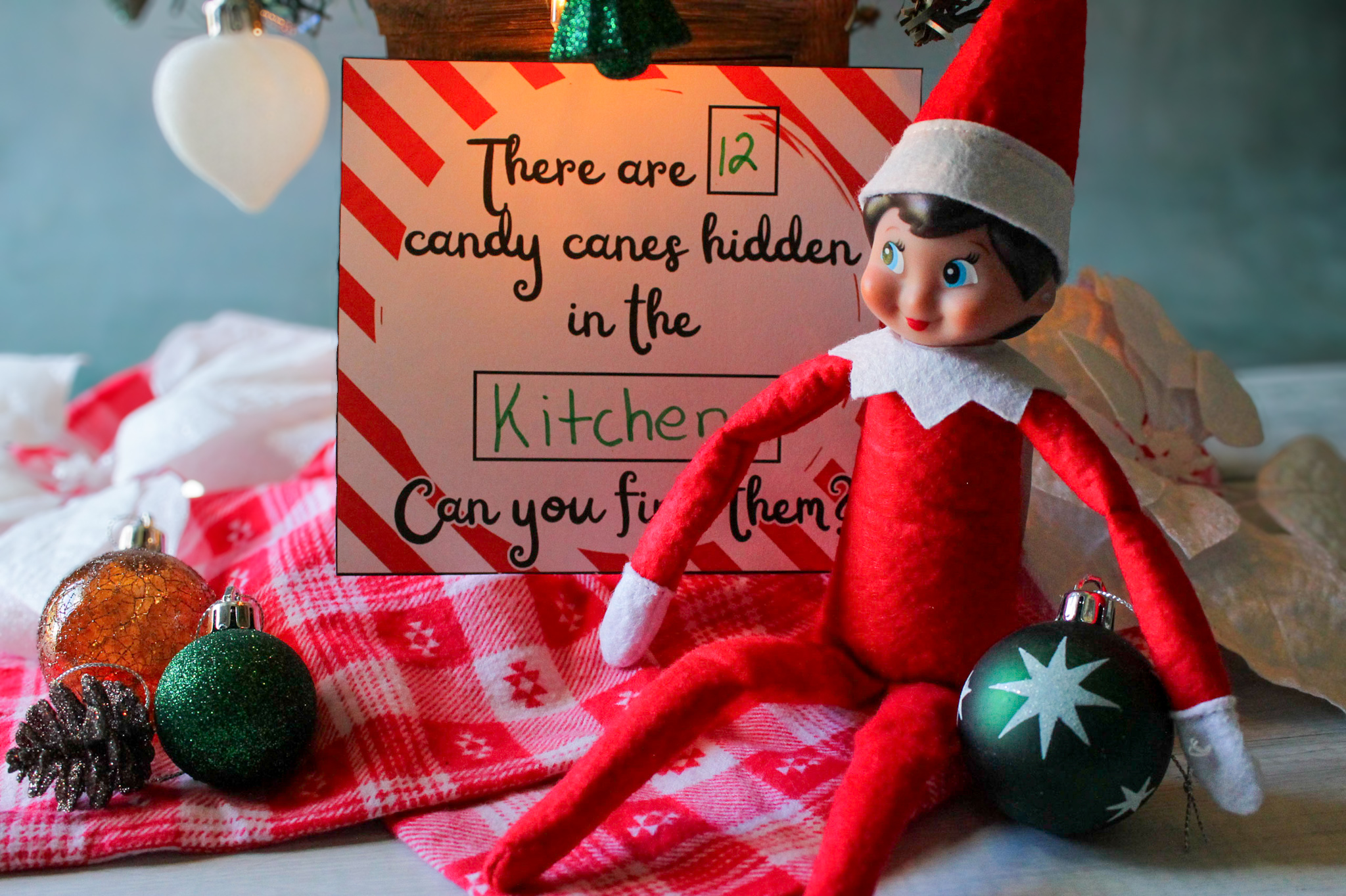 Elf On The Shelf Candy Cane Hunt Printable Game