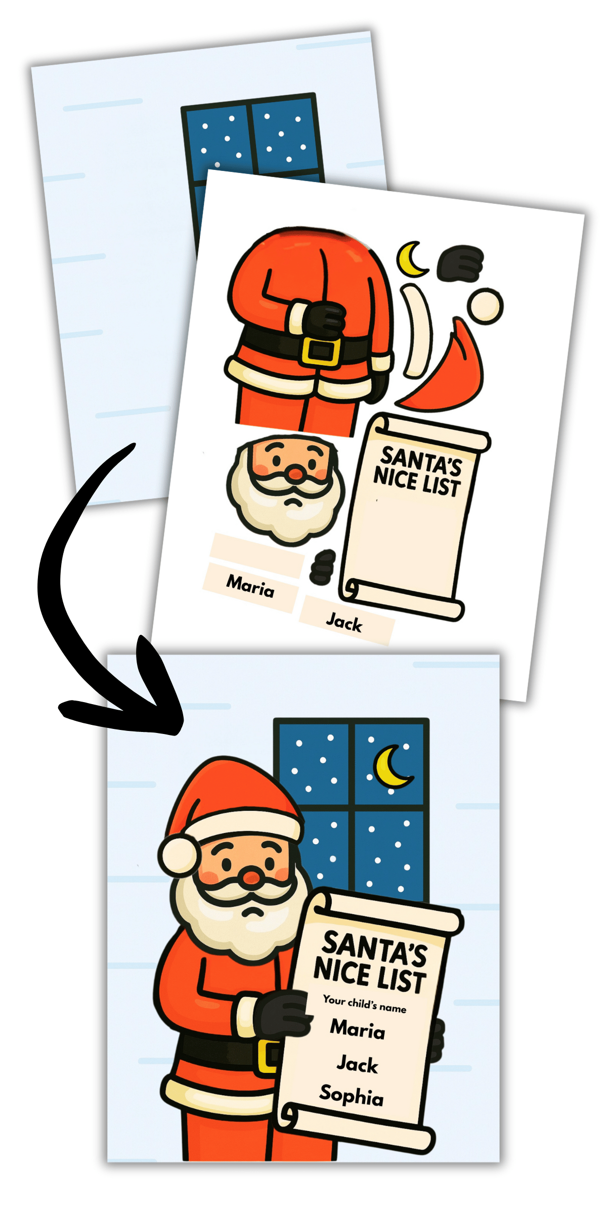 3 Free Printable Santa Crafts Kids Will Love