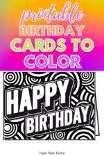 7 Free Printable Birthday Cards To Color For Kids