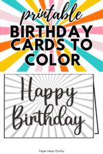 7 Free Printable Birthday Cards To Color For Kids