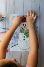 Adorable Build A Snowman Craft Printable For Kids