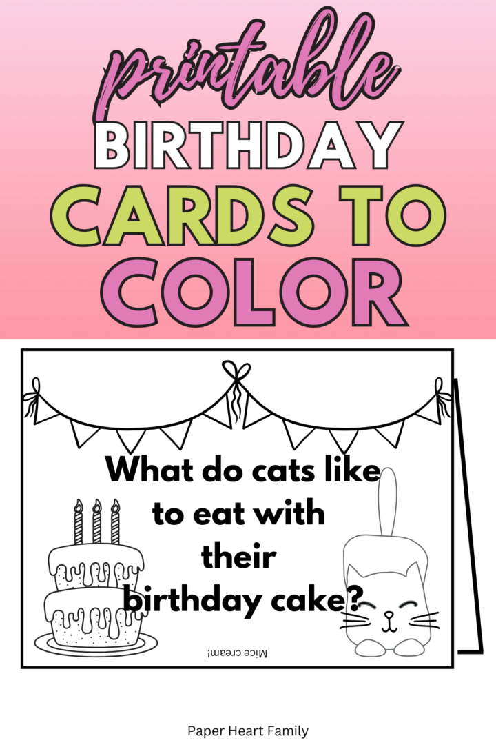 7 Free Printable Birthday Cards To Color For Kids