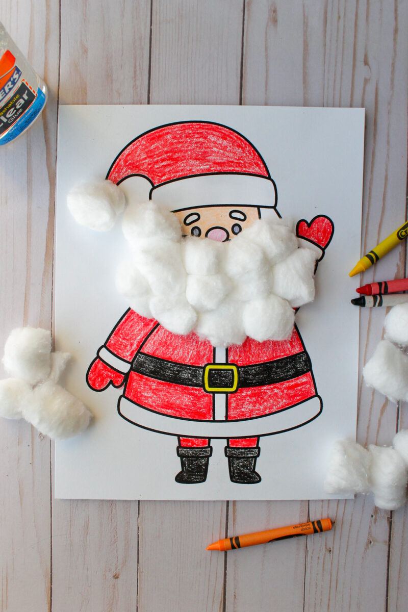 Free Printable Santa Craft- Countdown To Christmas!