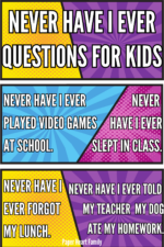 180 Never Have I Ever Question Ideas For Kids