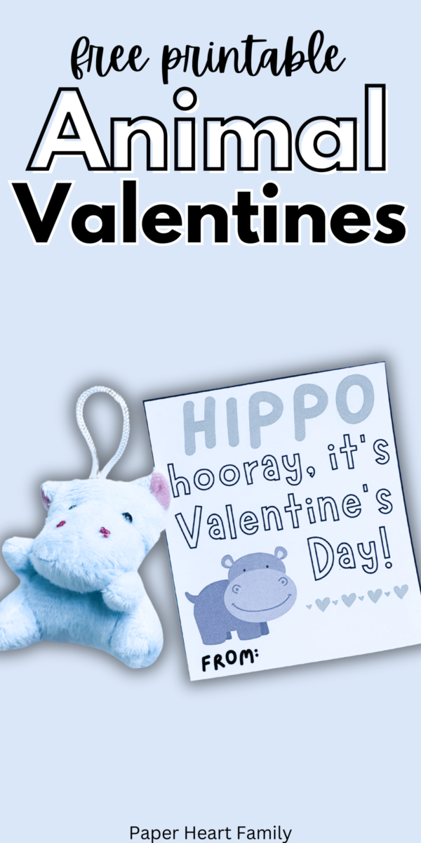 Adorable Free Printable Animal Valentines
