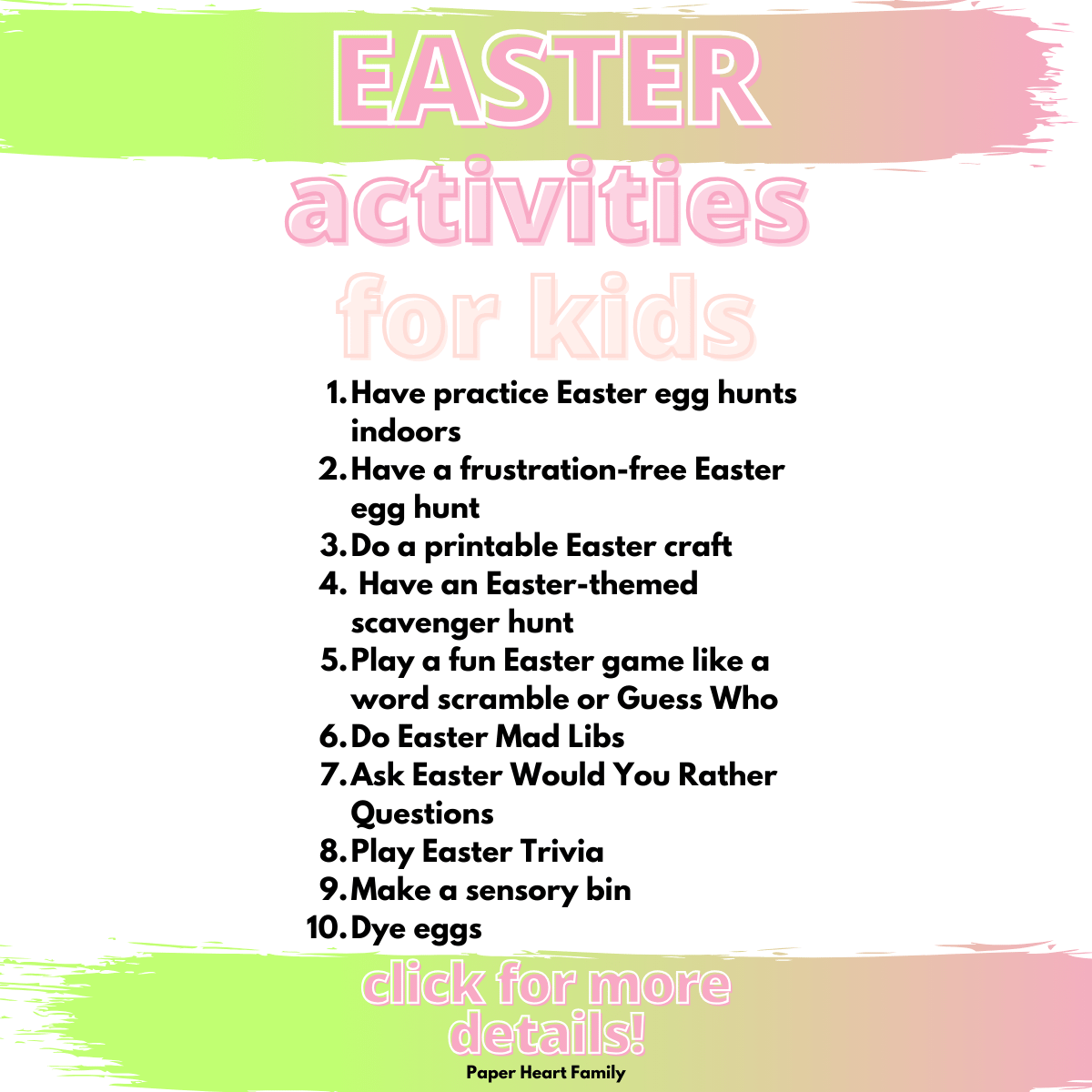 10 Easy But Fun Easter Activities For Kids