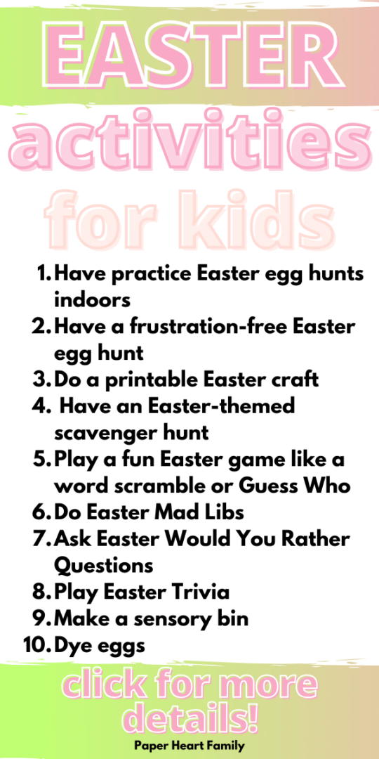 10 Easy But Fun Easter Activities For Kids