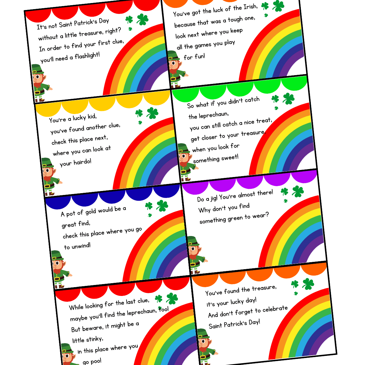 Fun Printable Saint Patrick's Day Scavenger Hunt For Kids