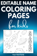 8 Fun Editable Name Coloring Pages To Print