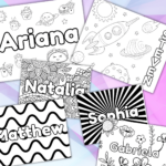 8 Fun Editable Name Coloring Pages To Print