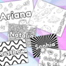 8 Fun Editable Name Coloring Pages To Print