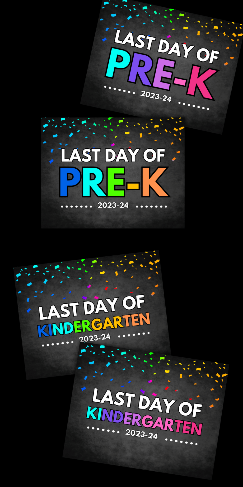 Free Printable Last Day Of School Signs (With Editable Option!)