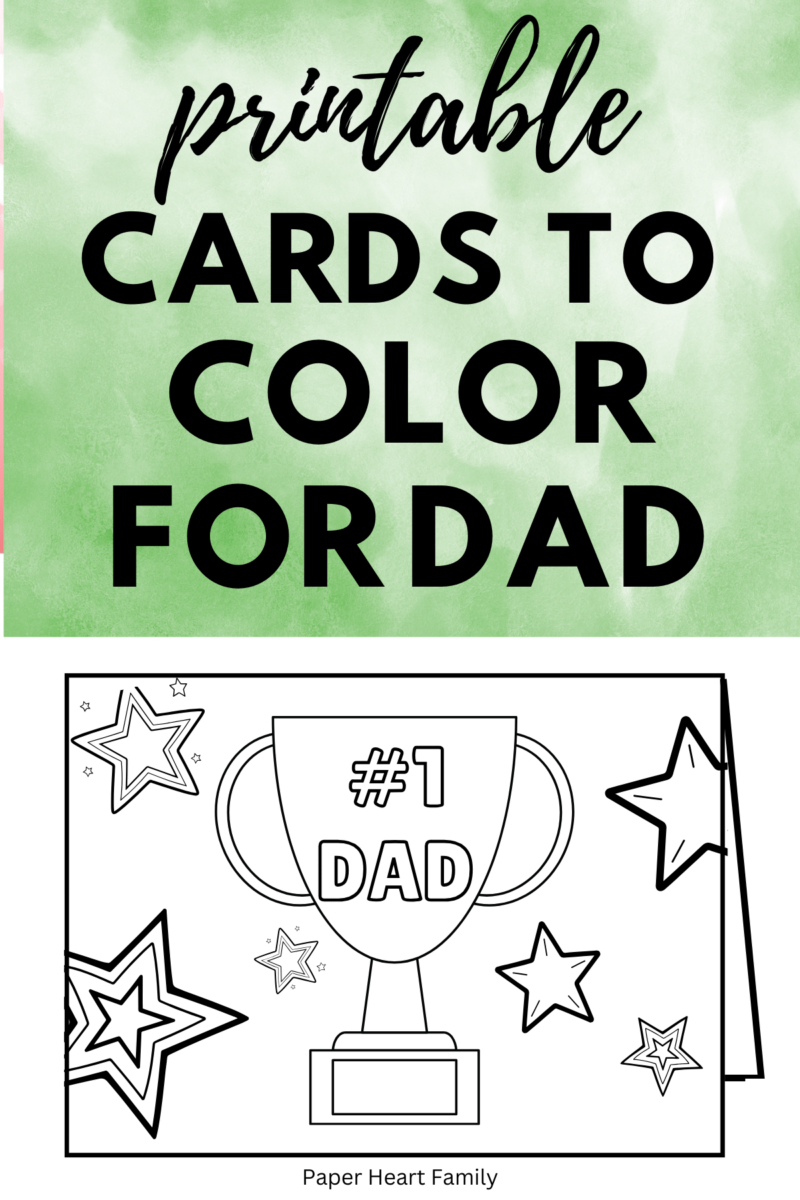 Free Printable Father's Day Cards To Color