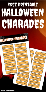 Free Printable Halloween Charades Game For All Ages