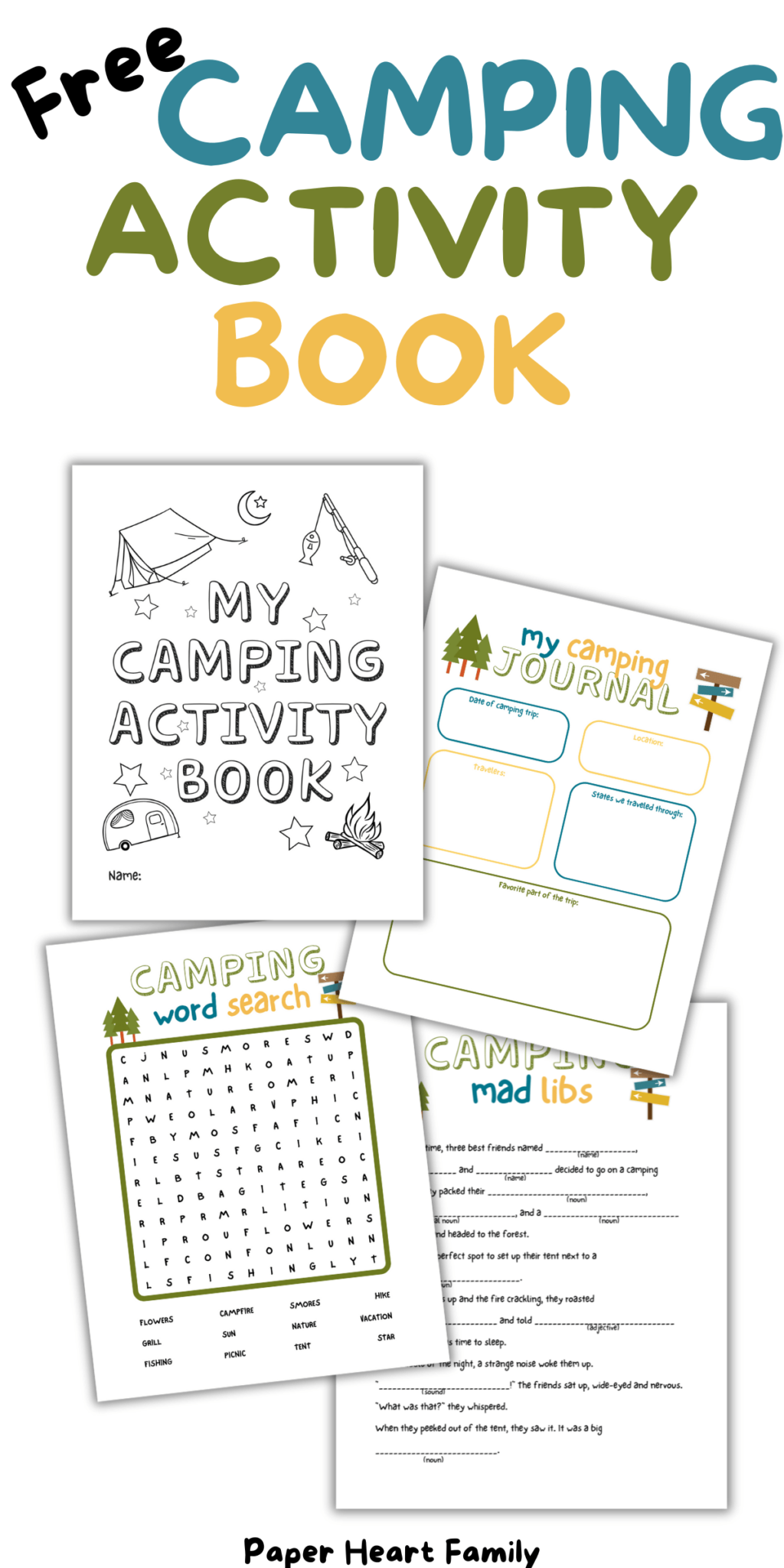 Free Camping Activity Book To Take On Your Next Camping Trip
