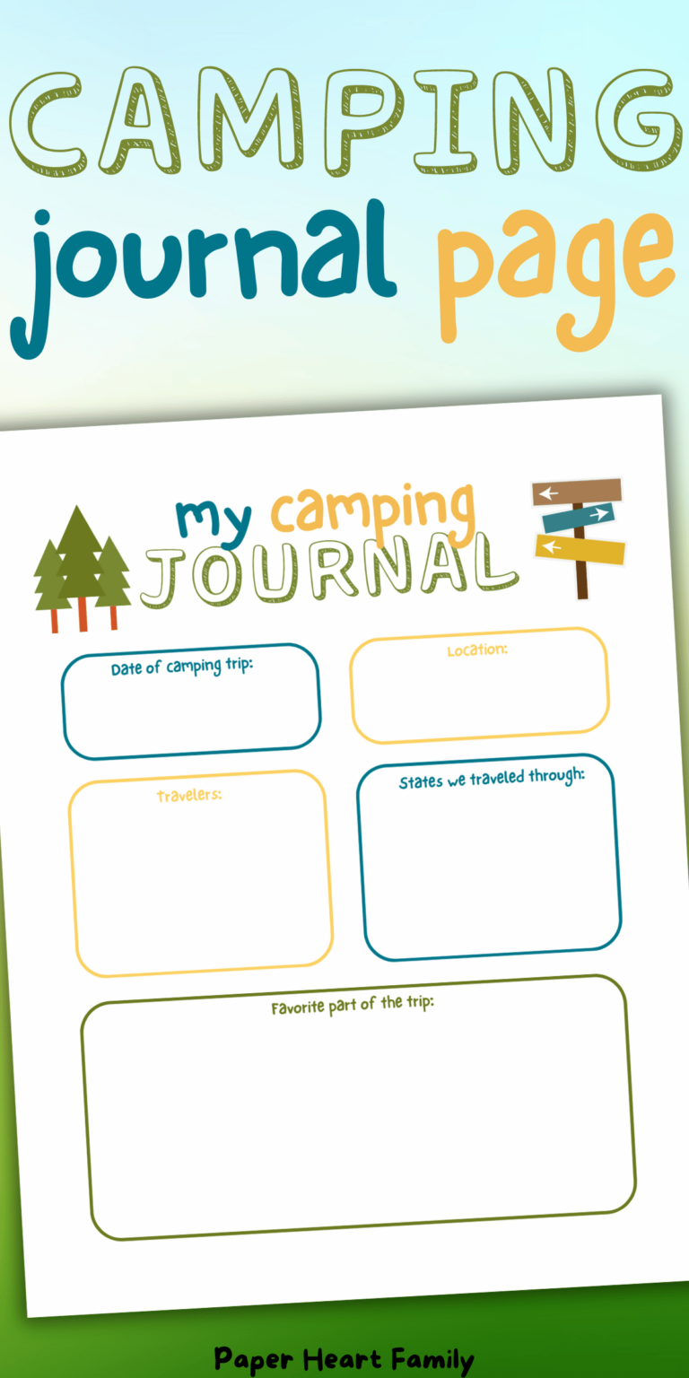 Free Camping Activity Book To Take On Your Next Camping Trip