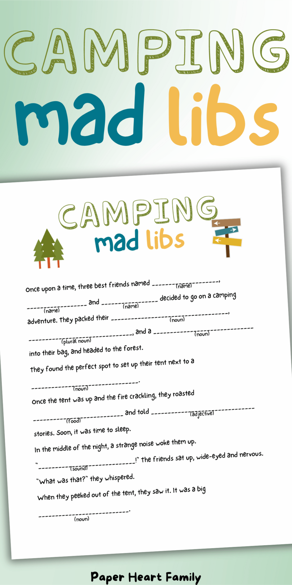 Free Camping Activity Book To Take On Your Next Camping Trip