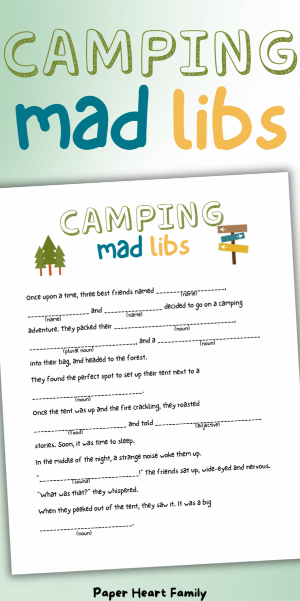 Free Camping Activity Book To Take On Your Next Camping Trip