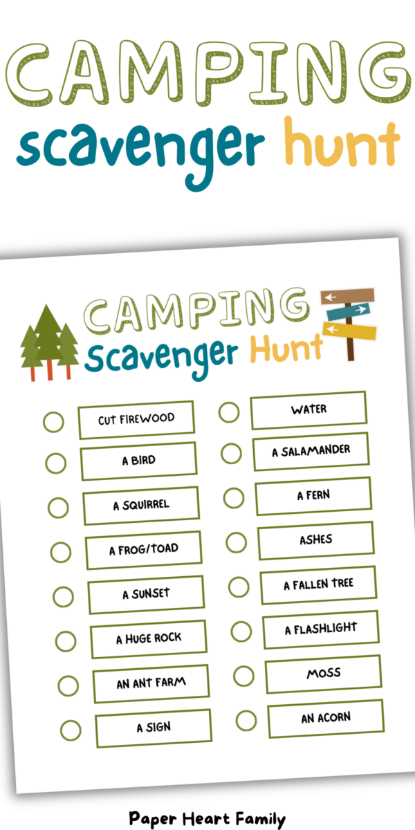 Free Camping Activity Book To Take On Your Next Camping Trip