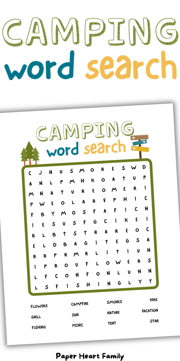 Free Camping Activity Book To Take On Your Next Camping Trip
