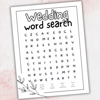 FREE Printable Wedding Activity Book For Kids