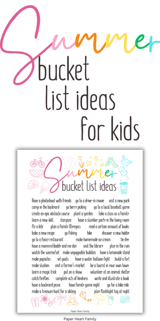 46 Summer Bucket List Ideas For Kids