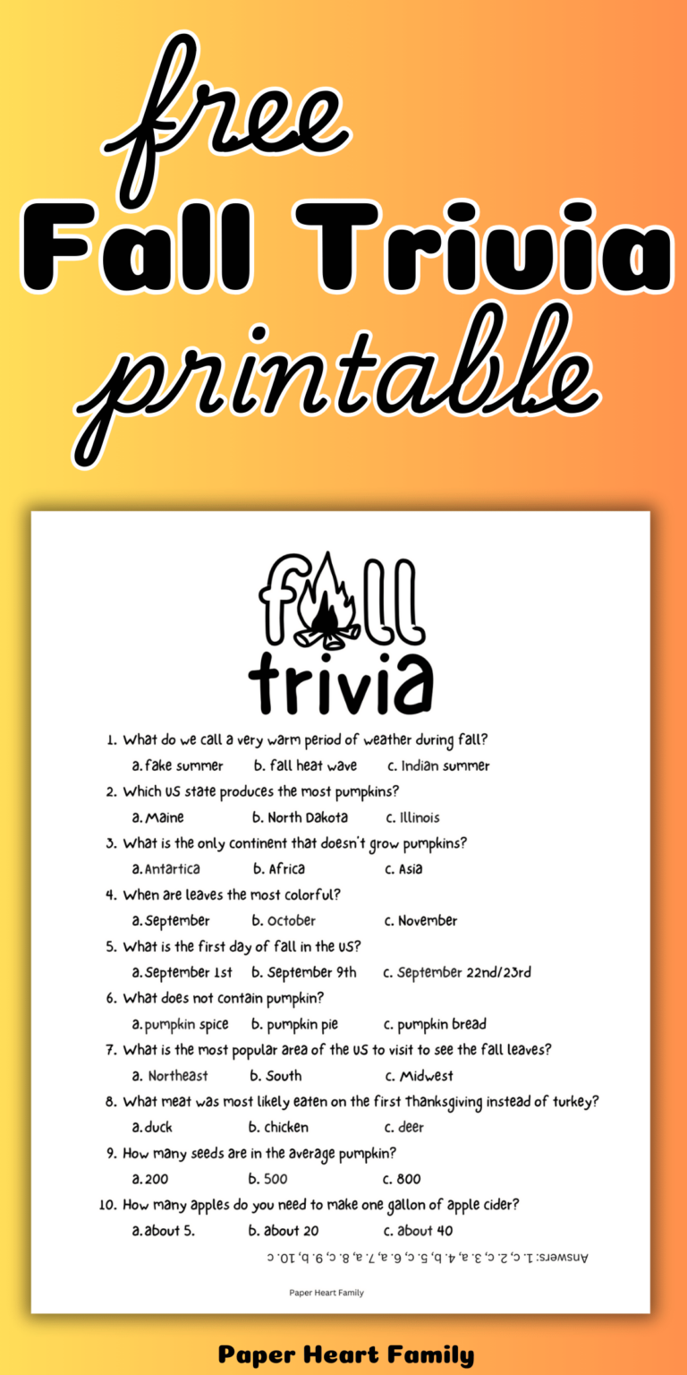 Free Printable Fall Activity Book For Kids