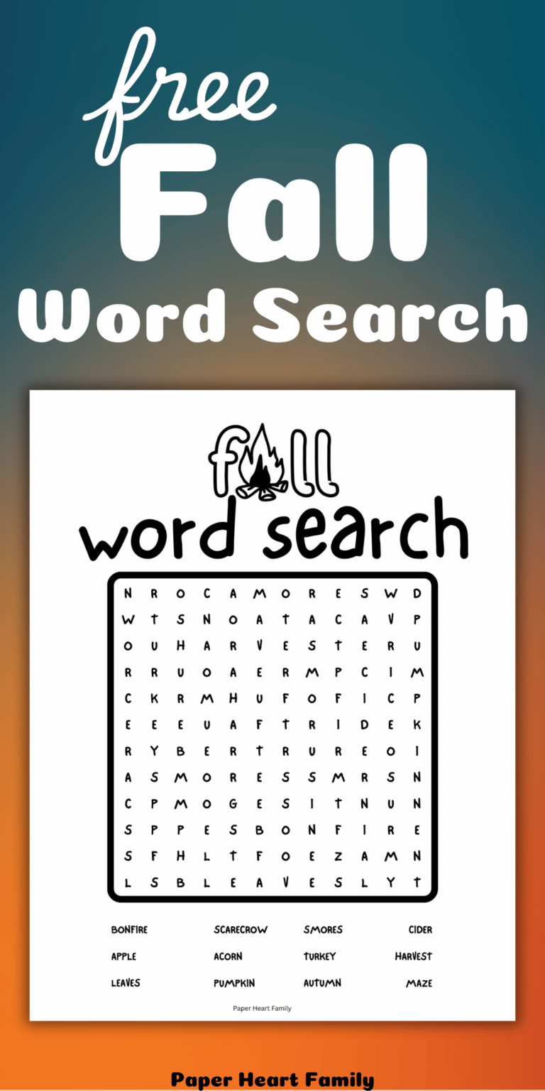 Free Printable Fall Activity Book For Kids