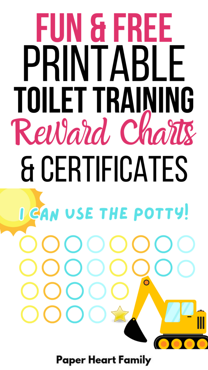 Potty Training Rewards Chart